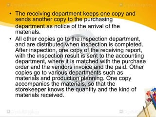 Procedures in receiving and storing tools and materials | PPTX