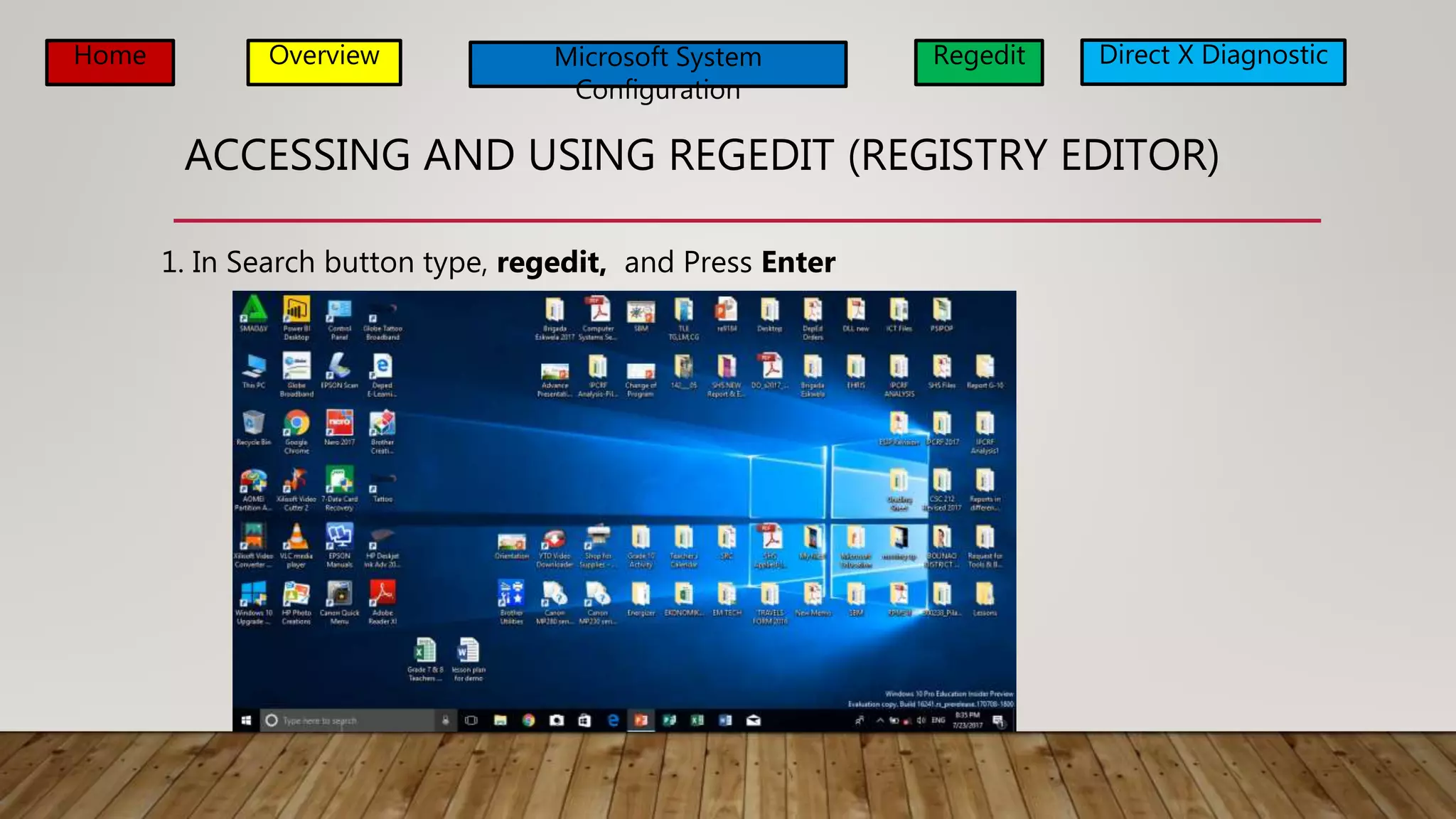 Procedures in using computer system configuration tools | PPTX