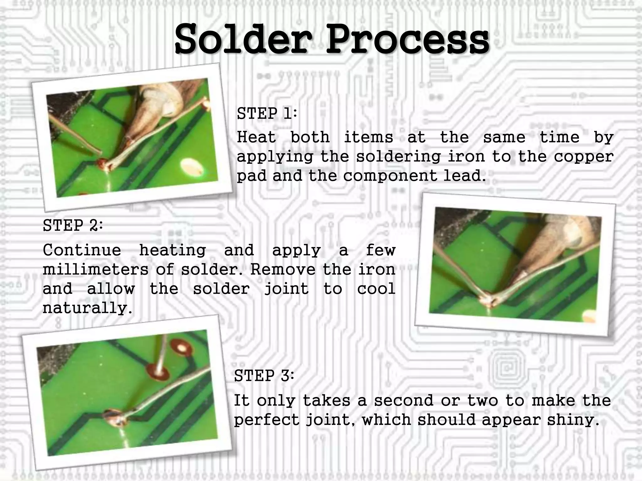 PROCEDURES IN SOLDERING AND DESOLDERING ELECTRONIC MATERIALS | PPTX