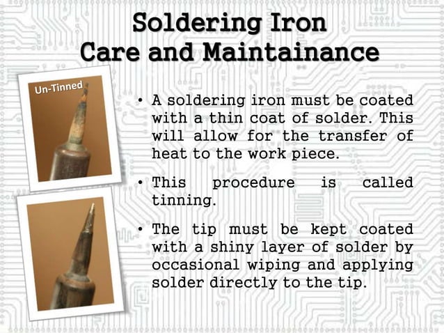 PROCEDURES IN SOLDERING AND DESOLDERING ELECTRONIC MATERIALS | PPTX