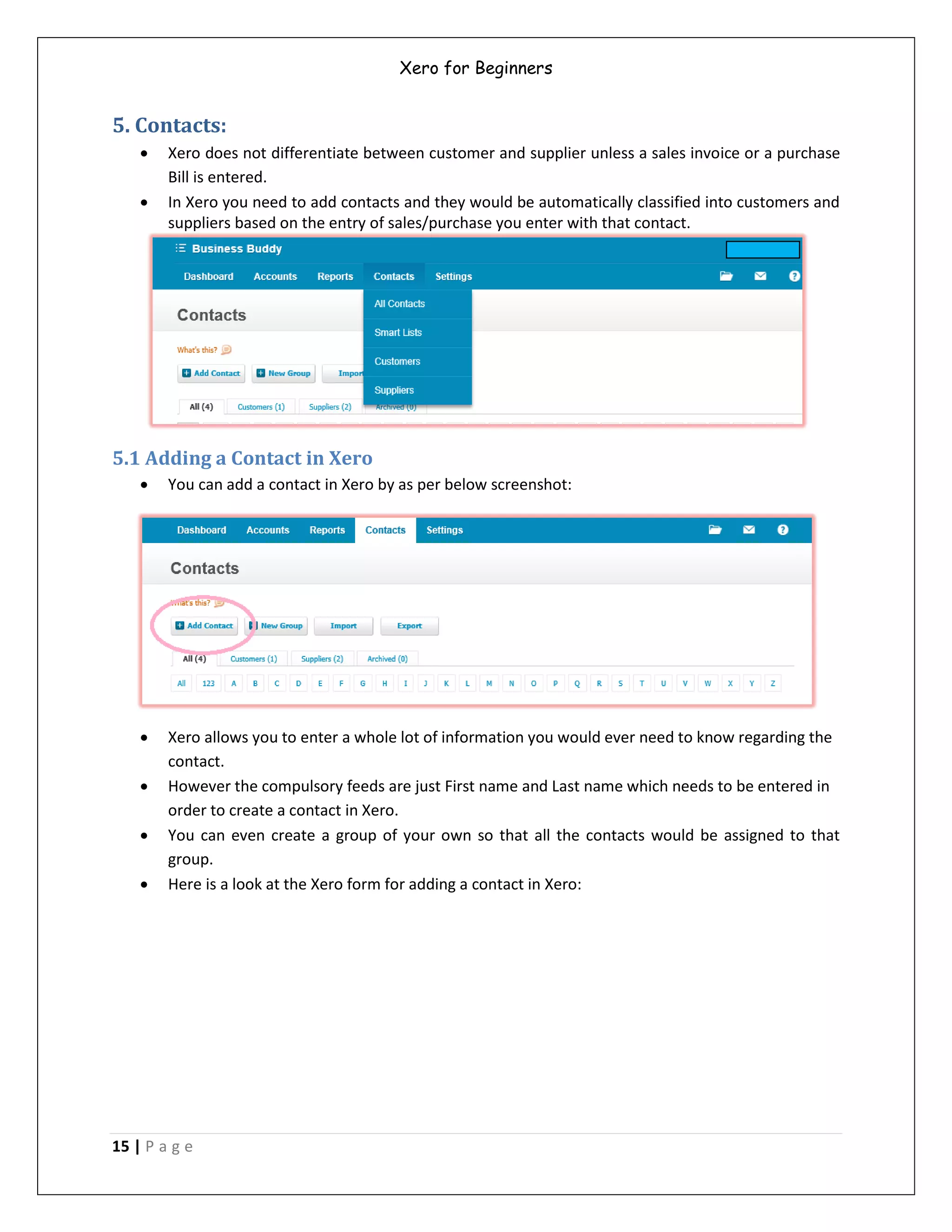 Procedures in xero accounting application | PDF
