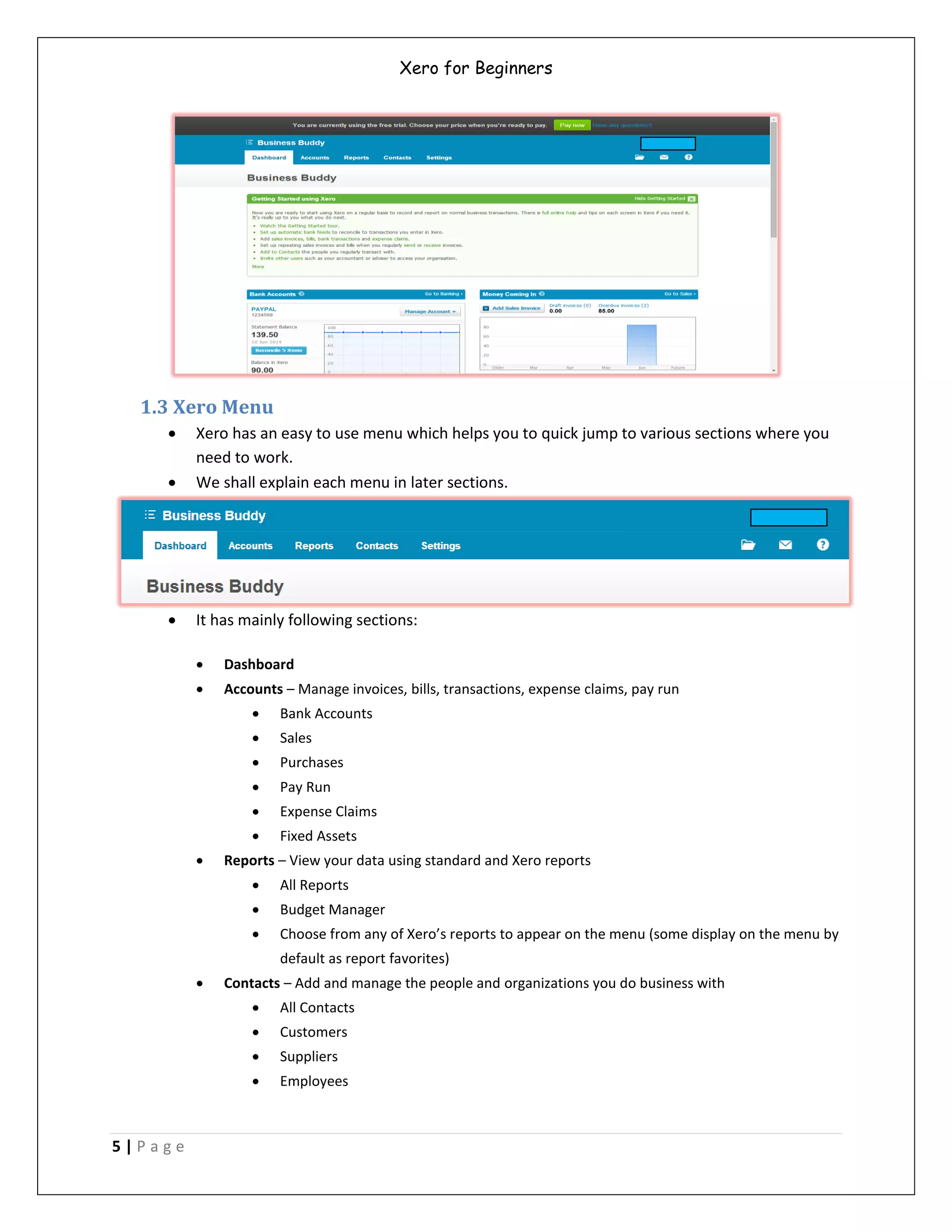 Procedures in xero accounting application | PDF
