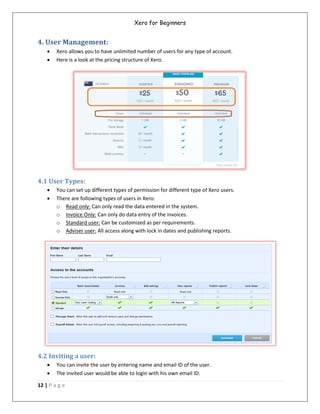 Procedures in xero accounting application | PDF