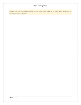 Procedures in xero accounting application | PDF