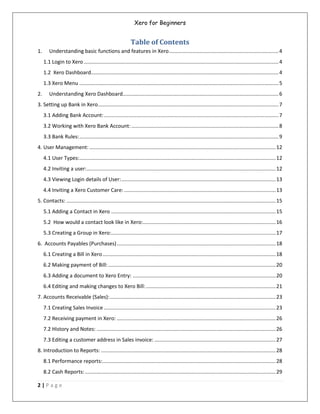 Procedures in xero accounting application | PDF