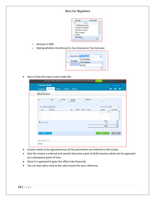 Procedures in xero accounting application | PDF