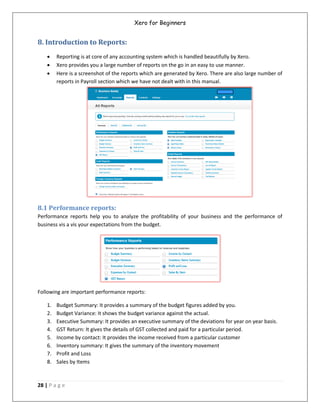 Procedures in xero accounting application | PDF