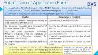 Procedures to claim refund, rebate and duty drawback under customs | PPTX