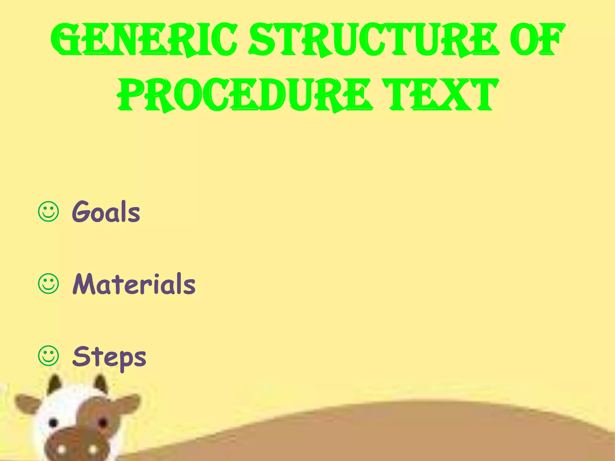 Procedure text | PPTX
