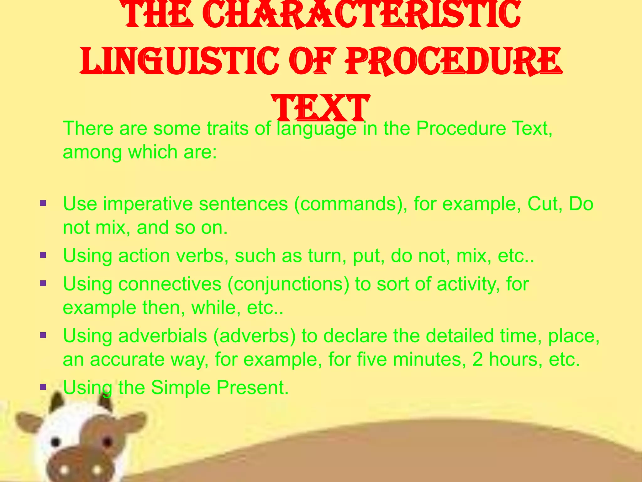 Procedure text | PPTX