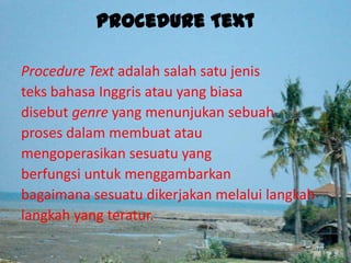 Procedure text | PPT