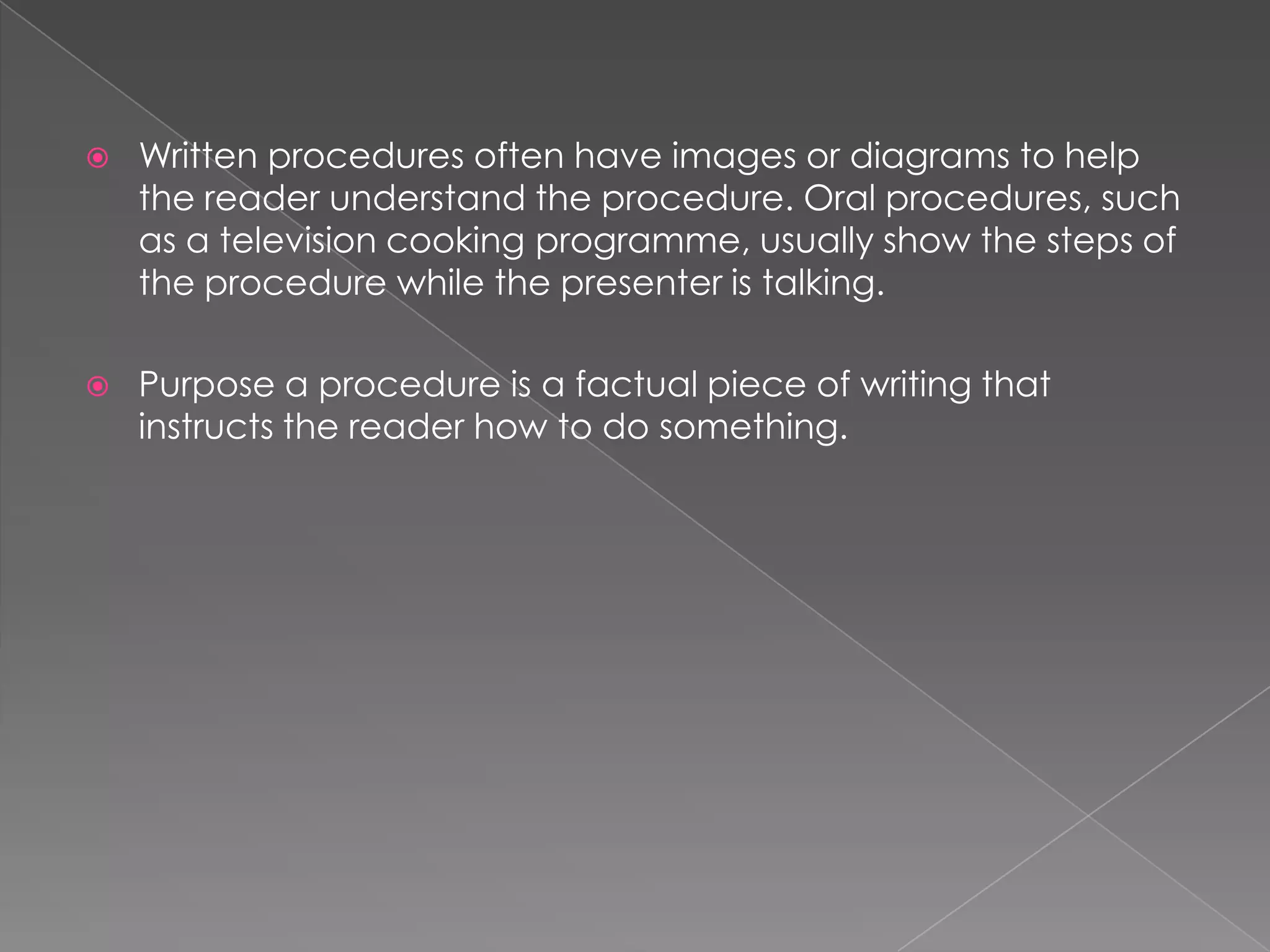 Procedure text | PPTX