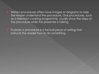 Procedure text | PPTX