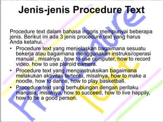 Procedure text | PPTX