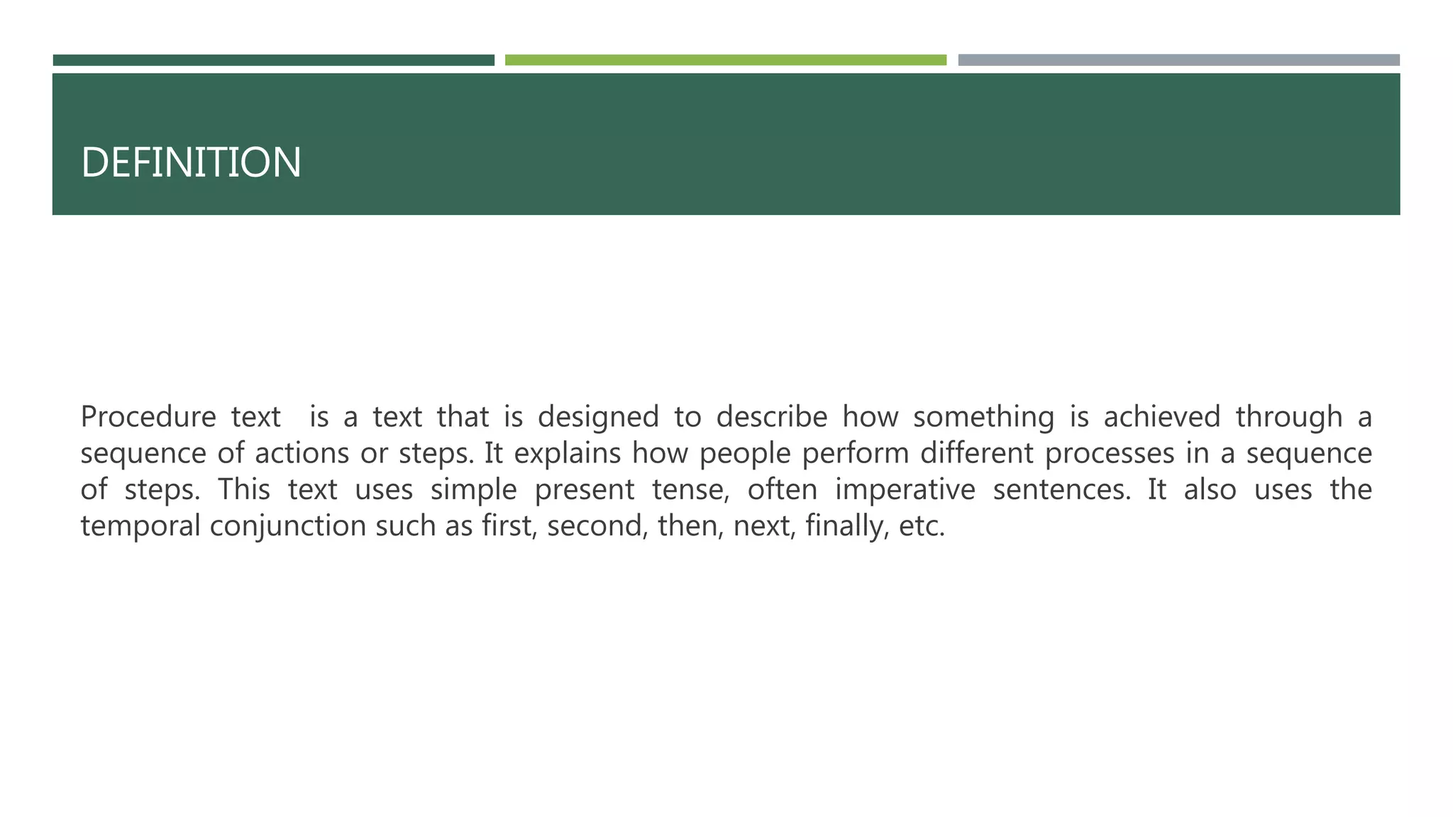 Procedure text | PPTX