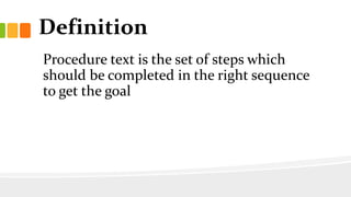 Procedure text | PPTX