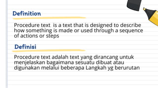 Procedure text | PPTX