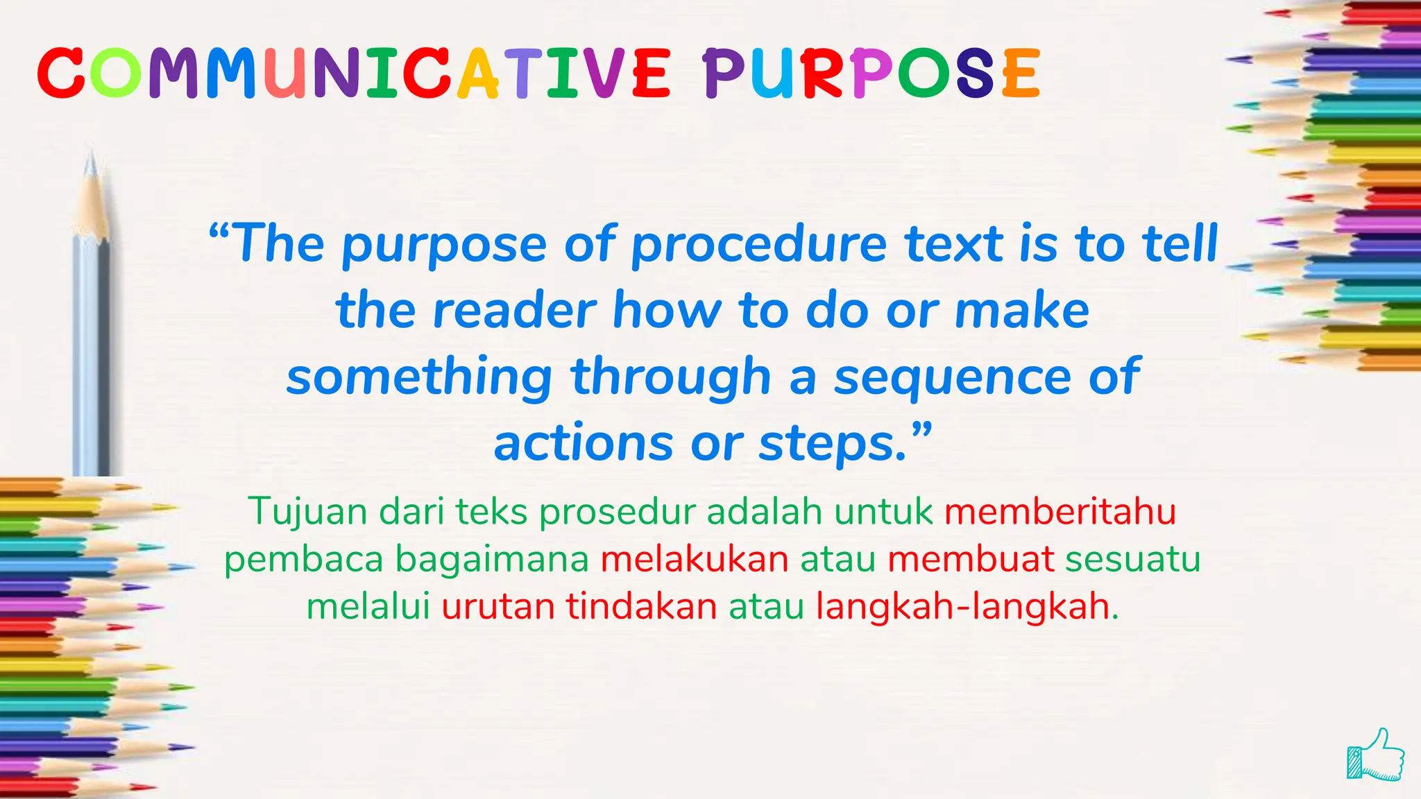 THE EXPLANATIONS OF THE PROCEDURE TEXTS. | PPT