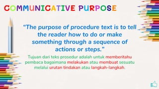 THE EXPLANATIONS OF THE PROCEDURE TEXTS. | PPT