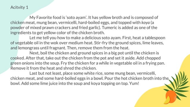 Procedure Text Grade 9 Bahasa Inggris Kelas 9 | PPTX | Cooking | Food ...