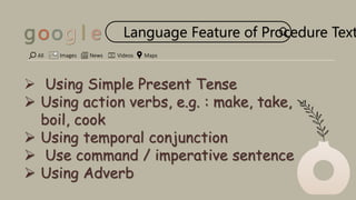 procedure text that wiil help you learn english | PPT