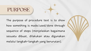 POWER POINT PROCEDUR TEXT (Teks Prosedur) Materi bahasa inggris | PDF