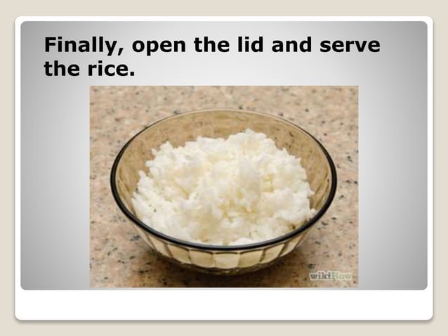 Contoh Procedure Text (HOW TO USE RICE COOKER) | PPTX | Cooking | Food ...