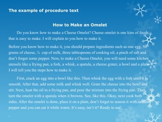 Procedure text (1) | PPTX