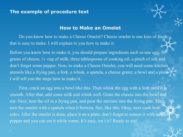 Procedure text (1) | PPT