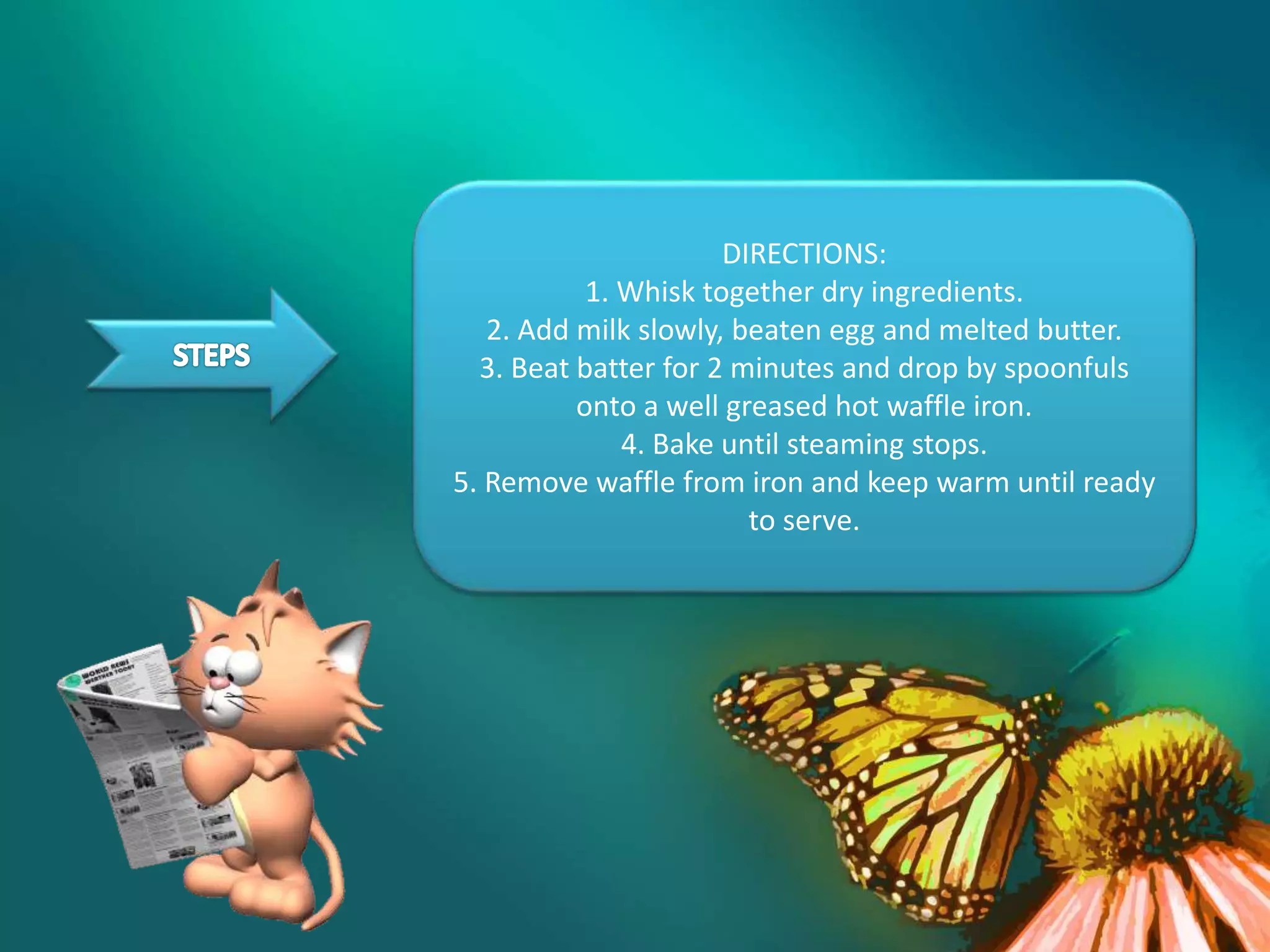 Procedure text - How to Make Waffle | PPTX