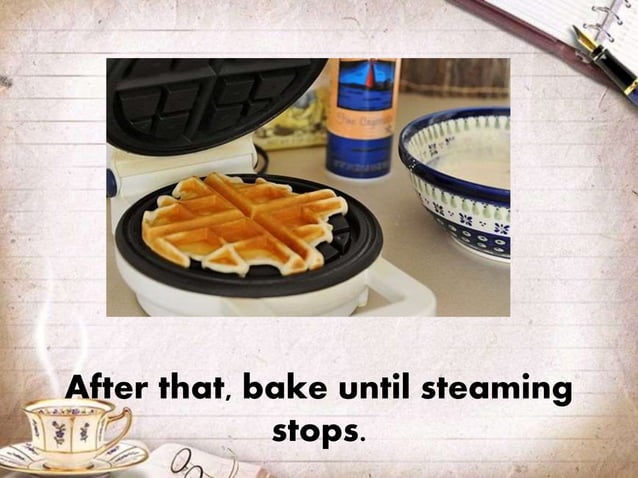 Procedure text - How to Make Waffle | PPTX | Desserts and Baking | Food ...