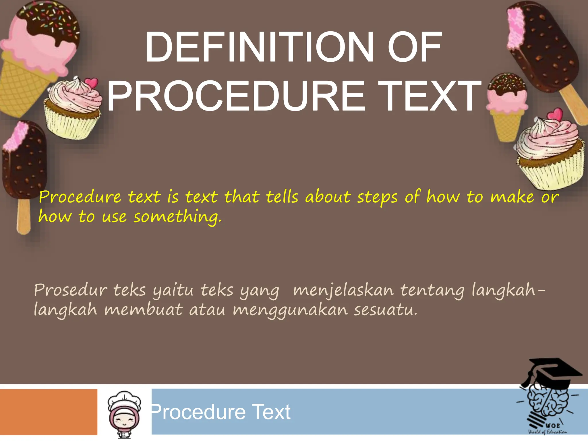 TEKS PROCEDUR/PROCEDURE TEXT, MATERI BAHASA INGGRIS JENJANG SMP | PPTX