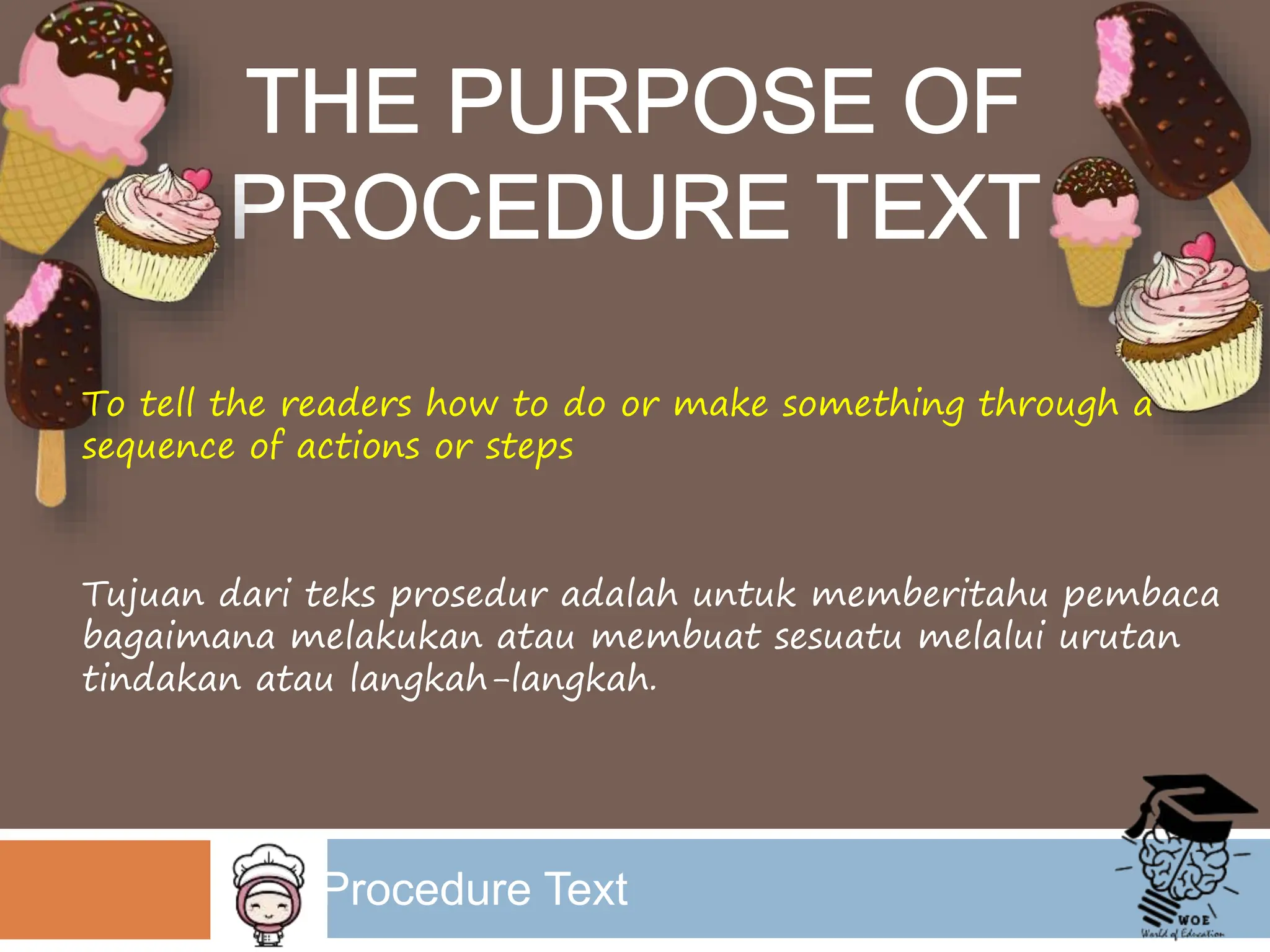 TEKS PROCEDUR/PROCEDURE TEXT, MATERI BAHASA INGGRIS JENJANG SMP | PPTX