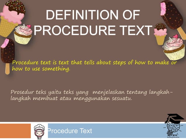 TEKS PROCEDUR/PROCEDURE TEXT, MATERI BAHASA INGGRIS JENJANG SMP | PPTX