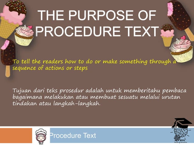 TEKS PROCEDUR/PROCEDURE TEXT, MATERI BAHASA INGGRIS JENJANG SMP | PPTX