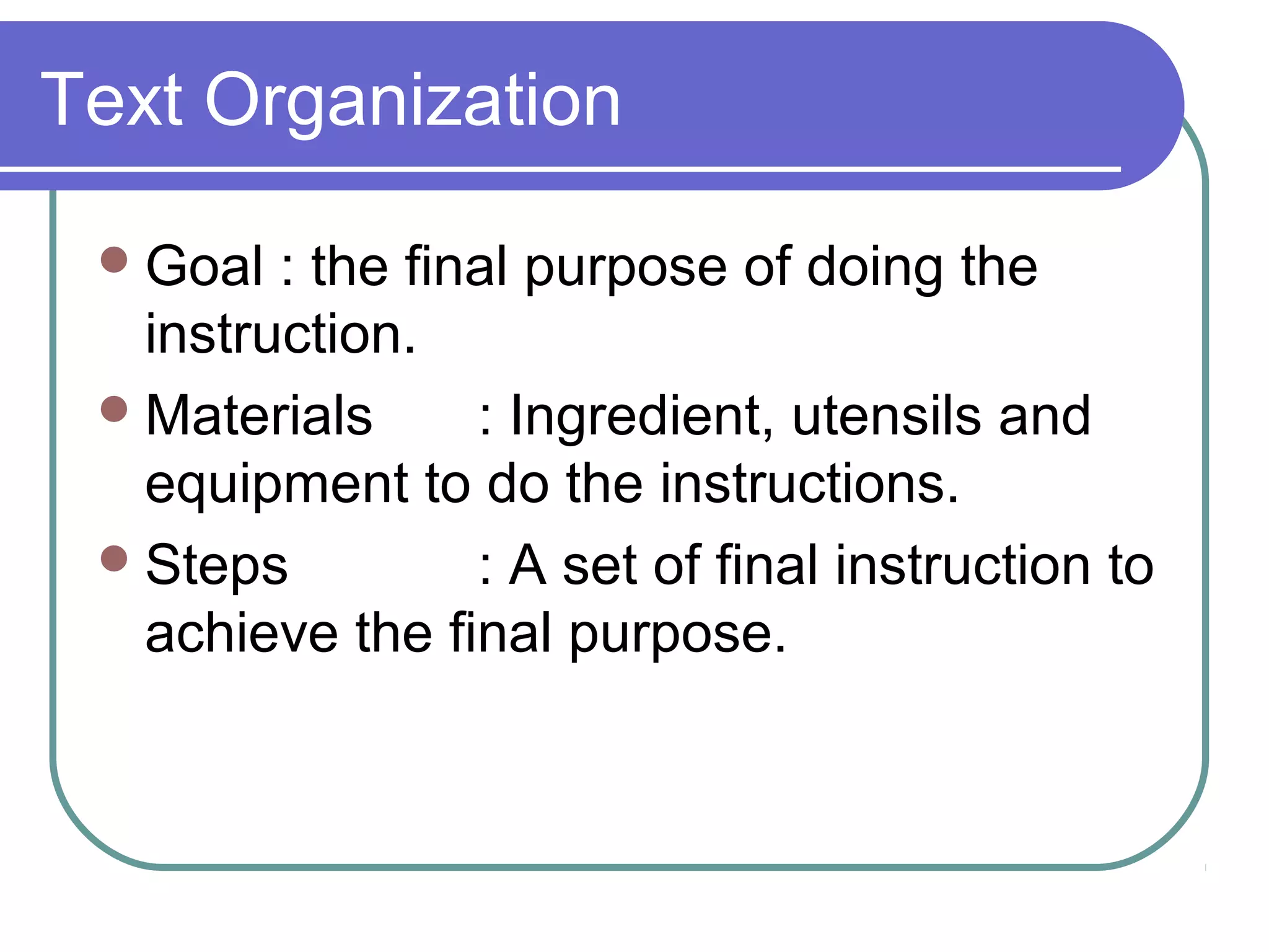 Procedure text etm | PPT