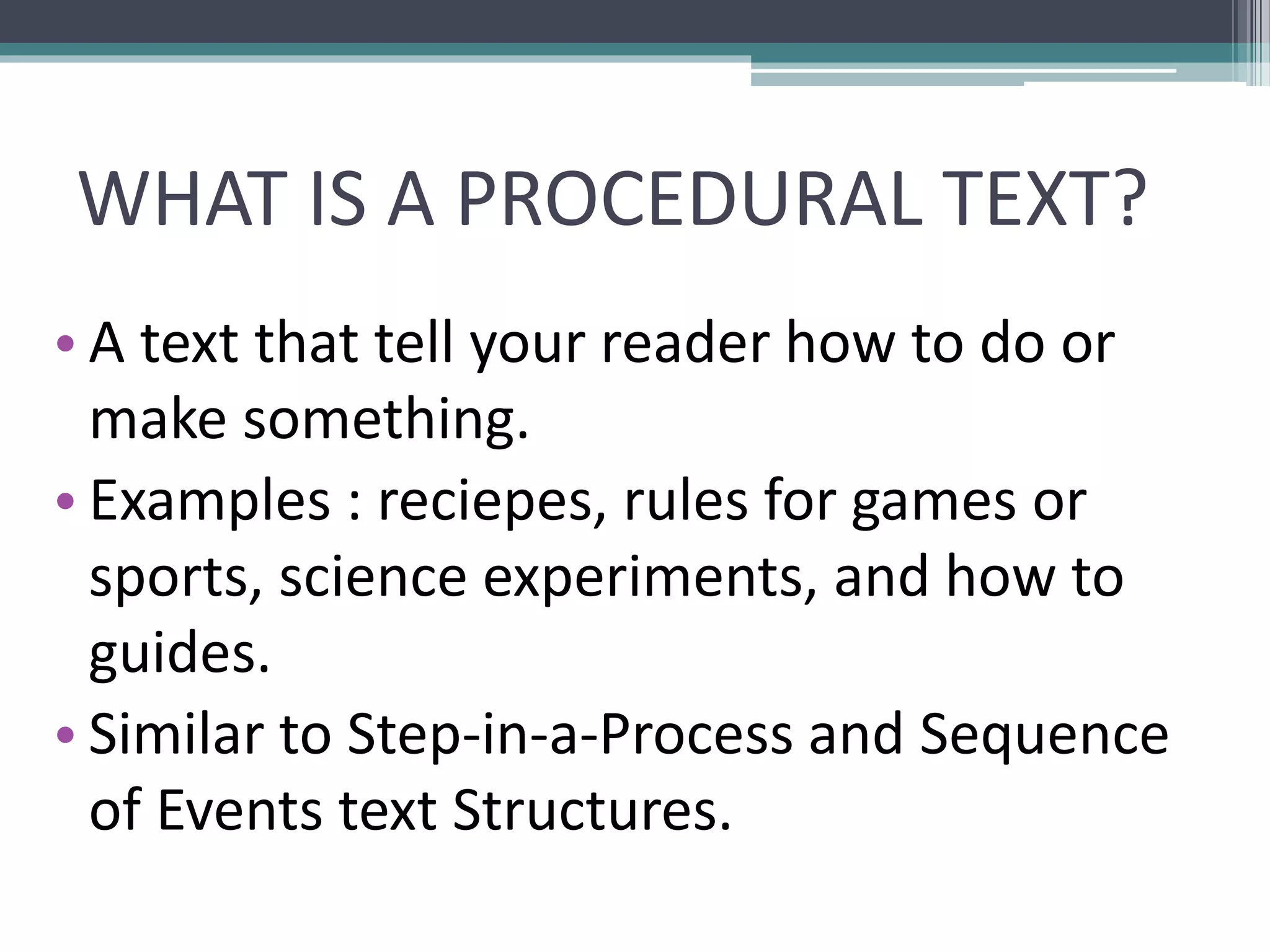 Procedural text etm_priska | PPTX