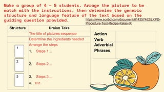 Procedure Text_Food Recipes_Bahasa Inggris Kelas IX.pptx
