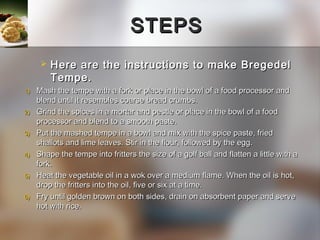 Procedure text how to make a bregedel tempe | PPT