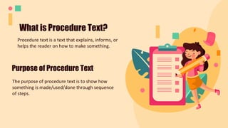 procedure text inggris.pptx | Photography | Arts and Crafts