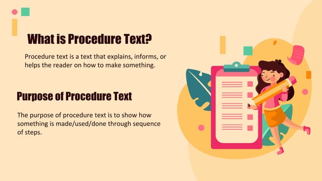 procedure text inggris.pptx | Photography | Arts and Crafts