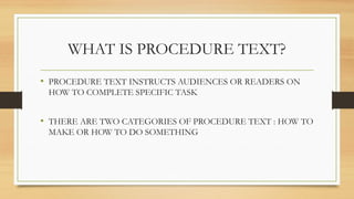 PROCEDURE TEXT NEW KURMER KELAS 10 .pptx