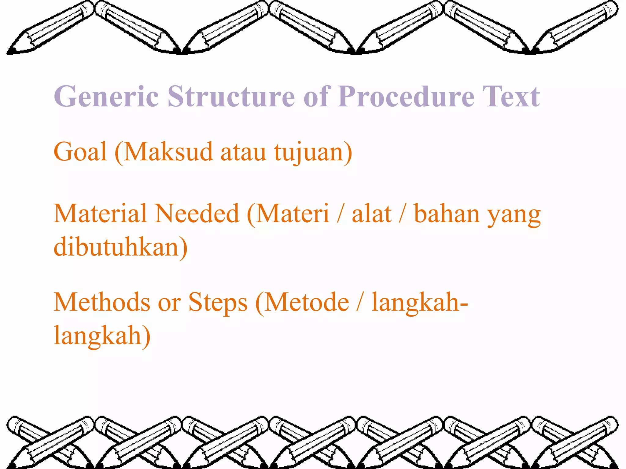 Procedure text (writing) | PPTX