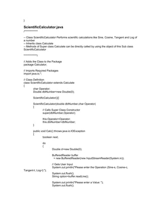 Procedure to create_the_calculator_application java | DOC | Programming ...