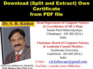 Procedure to Download certificate.pptx