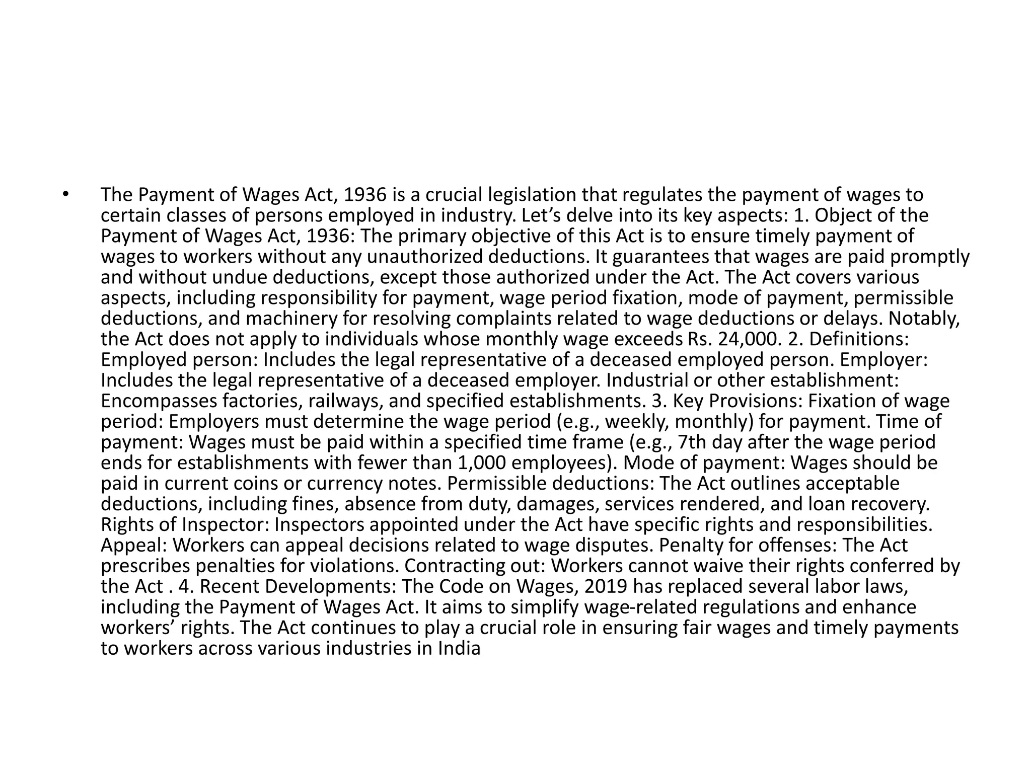 Procedure to payment of wages under labour law .pptx