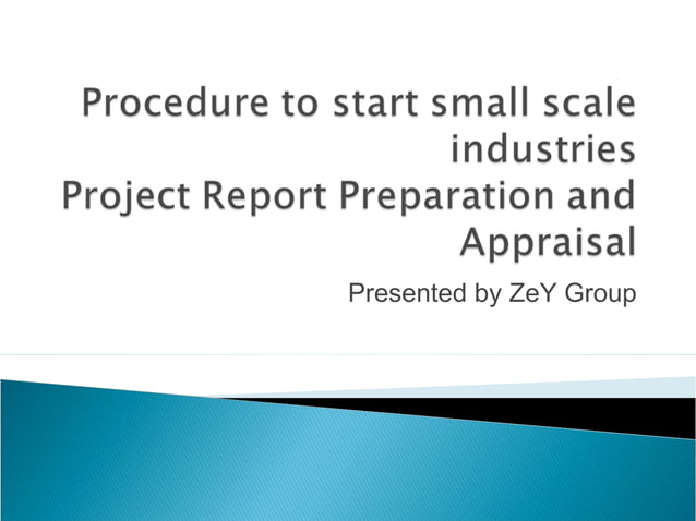 Procedure to start small scale industries | PPT | Small and Medium ...