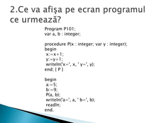 Proceduri | PPT