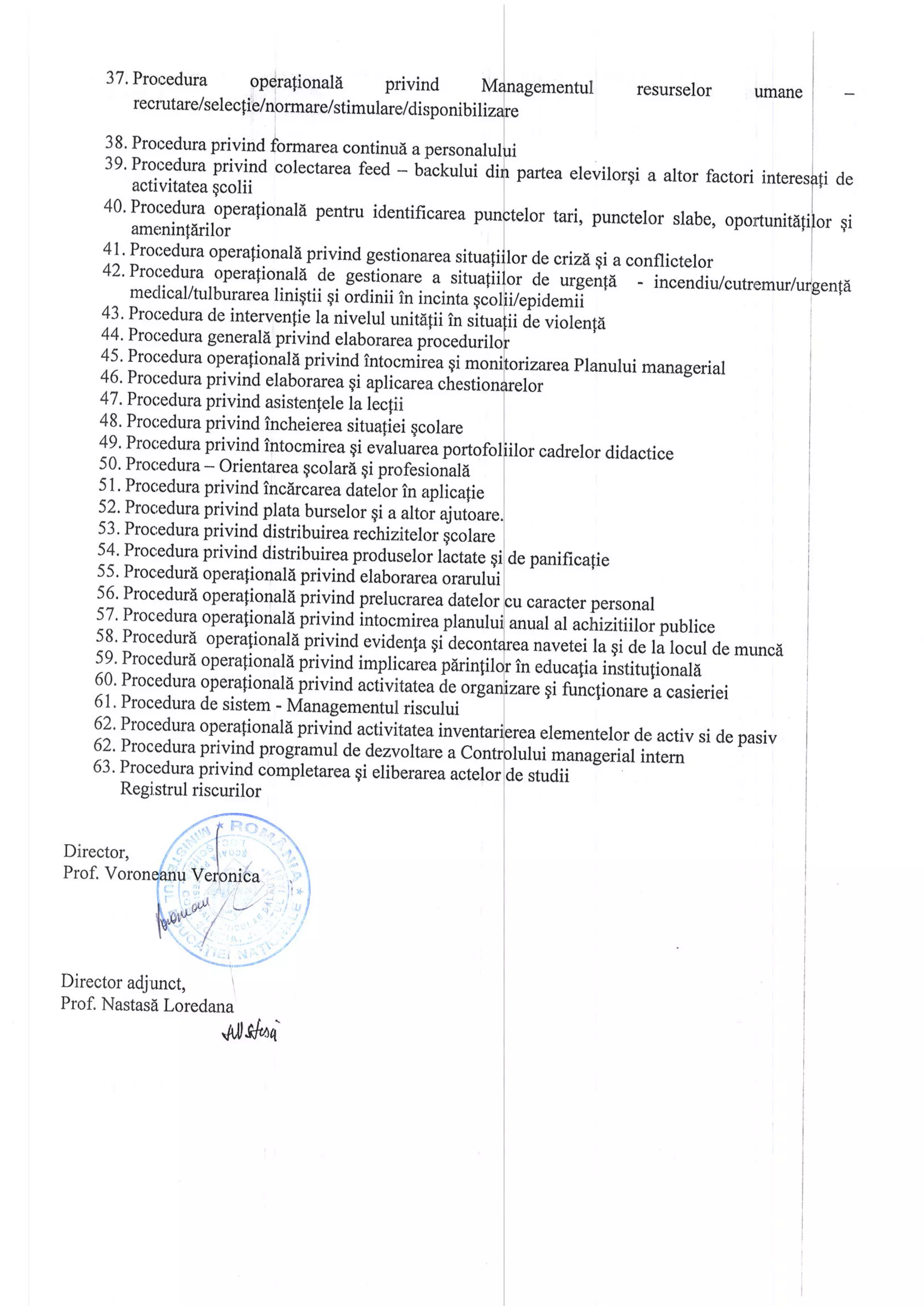 Proceduri 2019 2020 | PDF