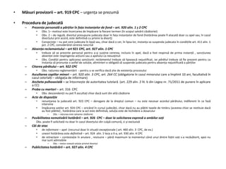 Proceduri speciale | PPT